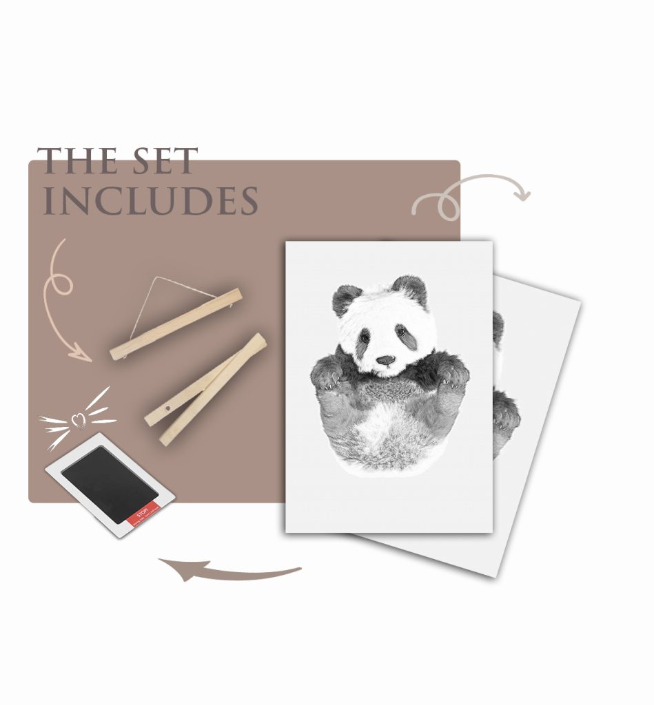 Personalised Baby Penguin Footprint Keepsake Kit - Personalised Gifts ...